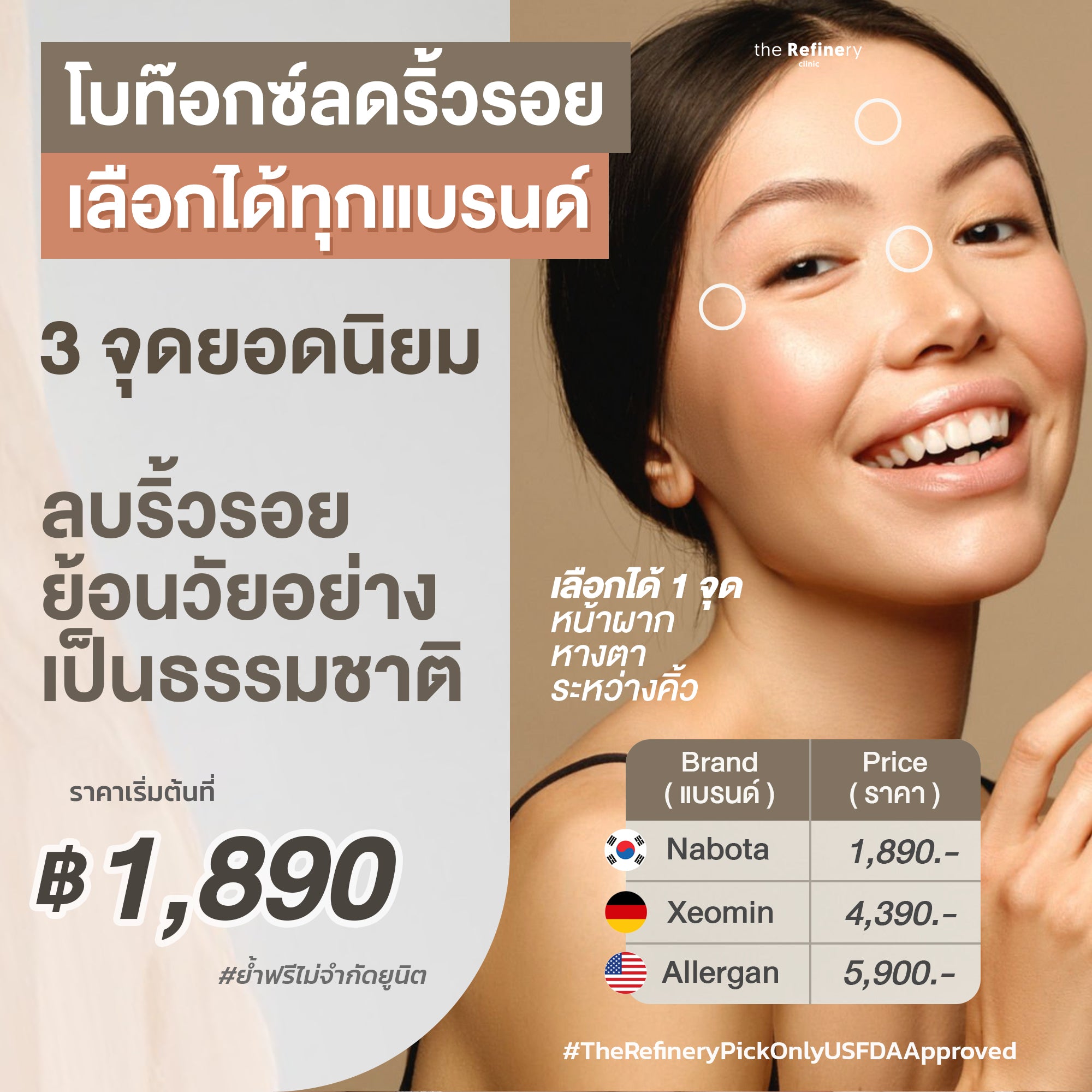 โบท๊อกซ์ ลดริ้วรอยเฉพาะจุด (Selective Wrinkle Refining) – The Refinery ...