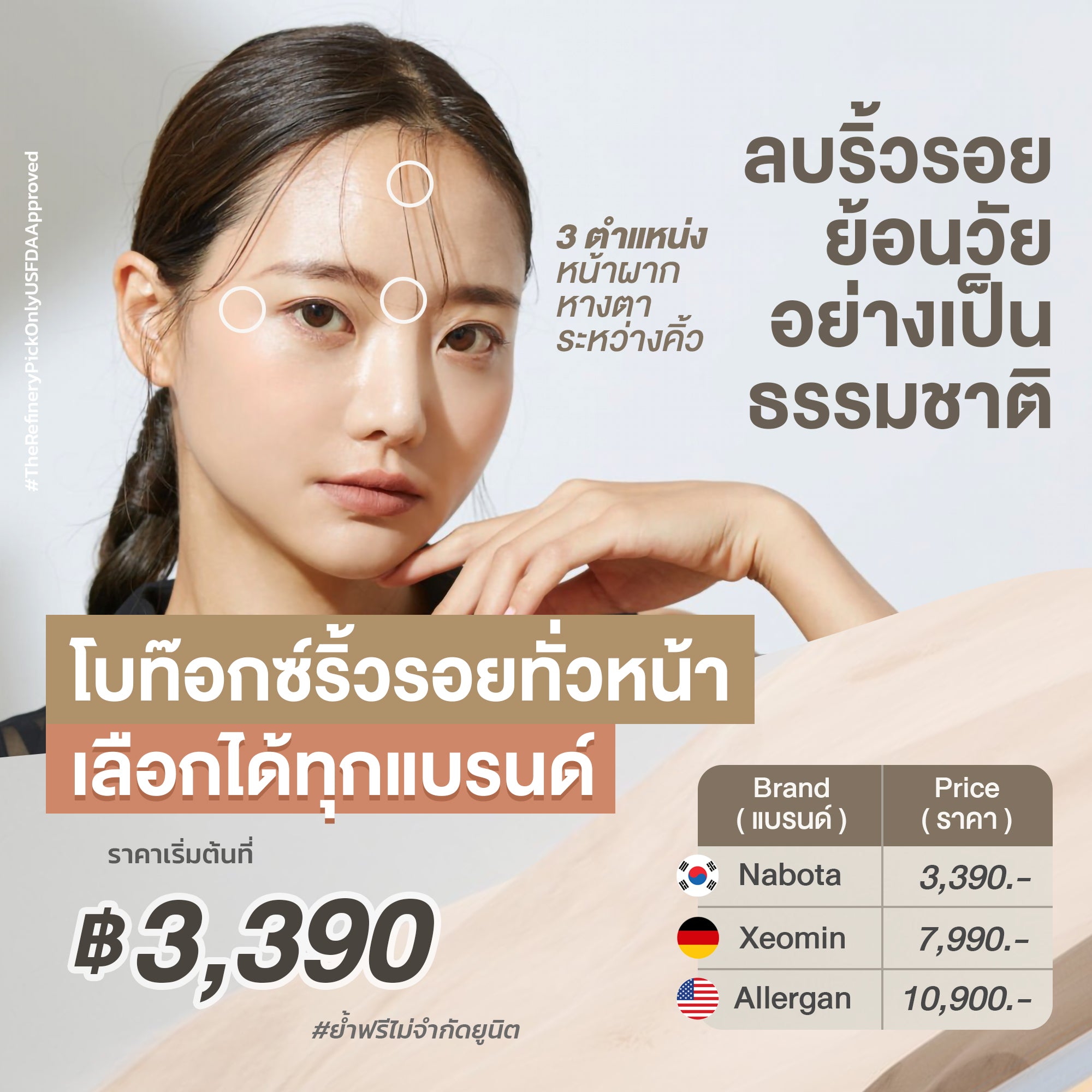 โบท๊อกซ์ ลดริ้วรอยทั้งหมด (Wrinkle Refining) – The Refinery Clinic
